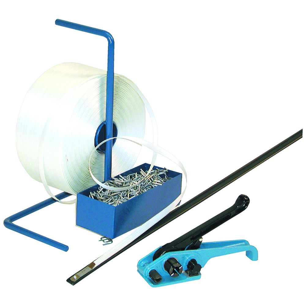 KRAFTBANDSET "J" 16 MM SPANNER KLEMMEN,BAND,ABROLLER,E-STAB | 17050